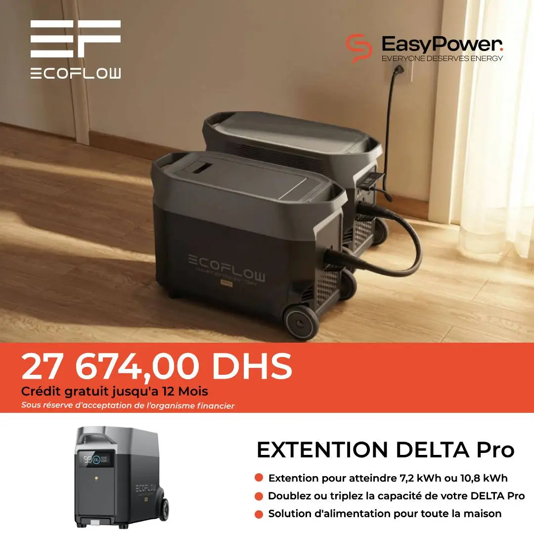 🌞 Delta Pro avec Extension de Batterie : Maximisez Votre Autonomie ...